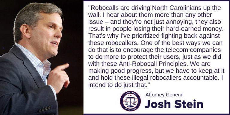 Attorney General Josh Stein Provides Update on Fight Against Robocalls ...