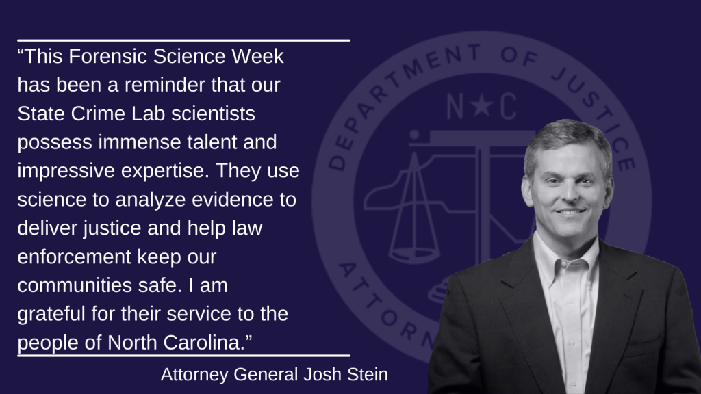 Attorney General Josh Stein and State Crime Lab Celebrate National ...