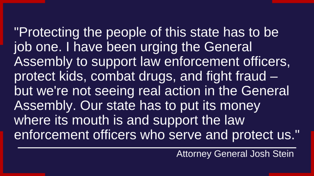 Attorney General Josh Stein: Budget Misses Opportunity to Support Local ...