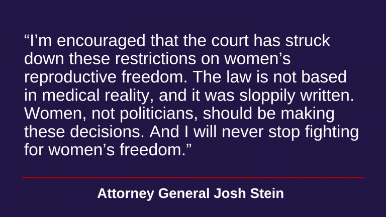Attorney General Josh Stein Statement on Planned Parenthood Preliminary ... Attorney General Josh Stein Statement on Planned Parenthood Preliminary ...