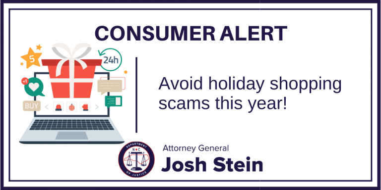 Consumer Alert: Avoid Holiday Shopping Scams This Year - NCDOJ