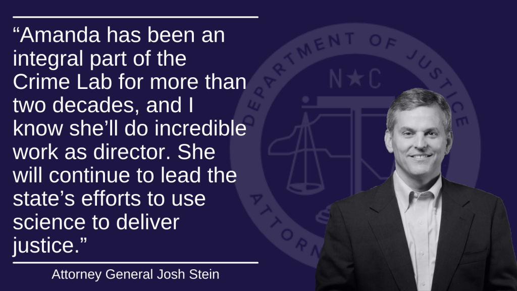 Attorney General Josh Stein Announces New State Crime Lab Director - NCDOJ