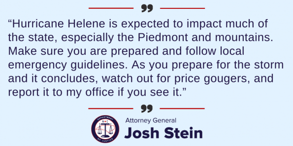 Attorney General Josh Stein Announces that North Carolina’s Price ...