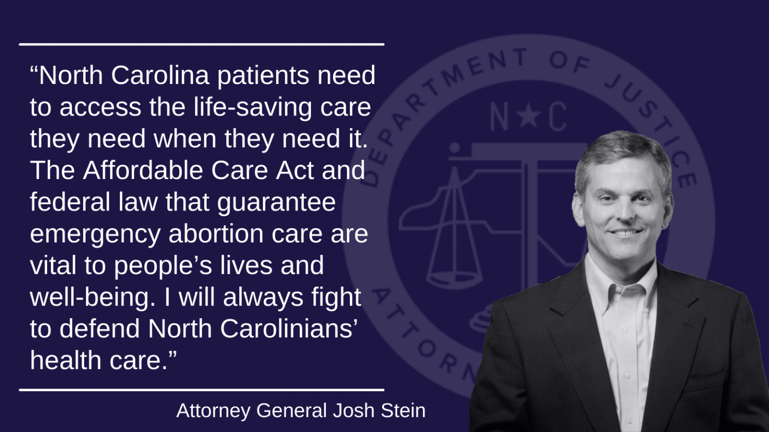 Attorney General Josh Stein Defends the Affordable Care Act and ... Attorney General Josh Stein Defends the Affordable Care Act and ...