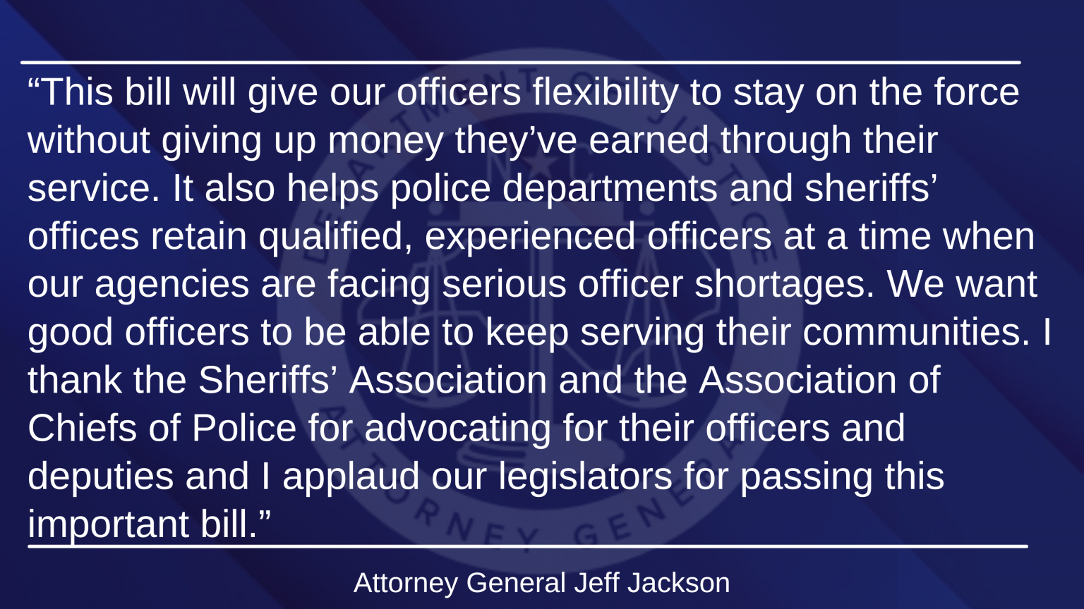 Attorney General Jeff Jackson Applauds General Assembly for Supporting ...