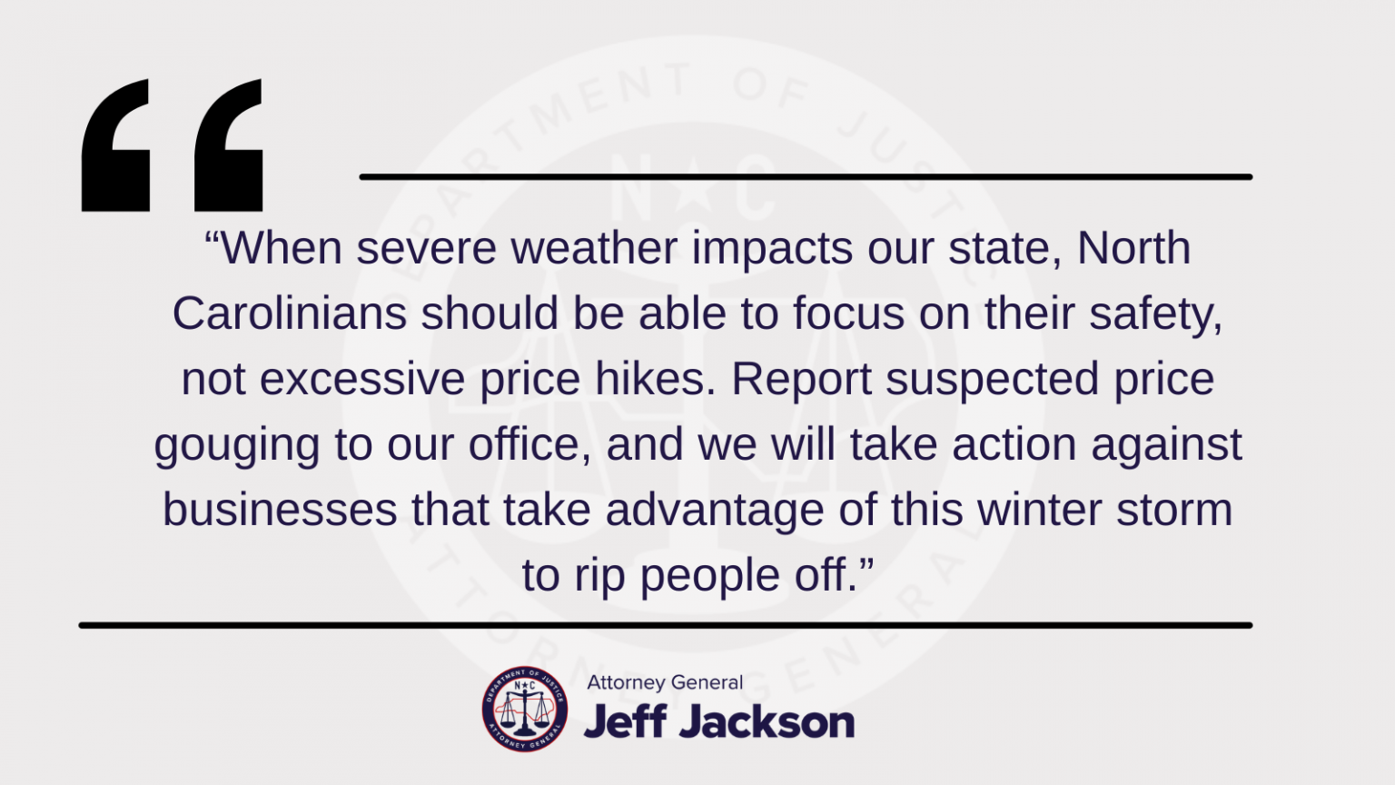Attorney General Jeff Jackson Announces that North Carolina’s Price ...